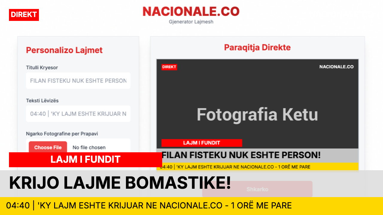 NACIONALE.CO - Krijo Lajme